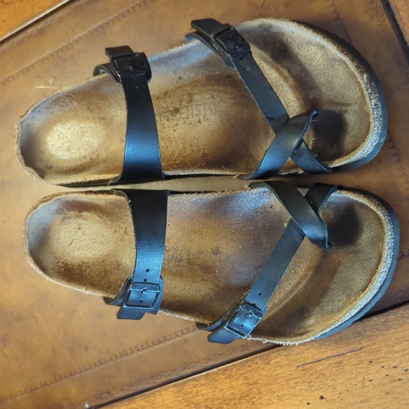 Birkenstock | Shoes | Birkenstock Mayari Birkoflor Womens Birks Black ...